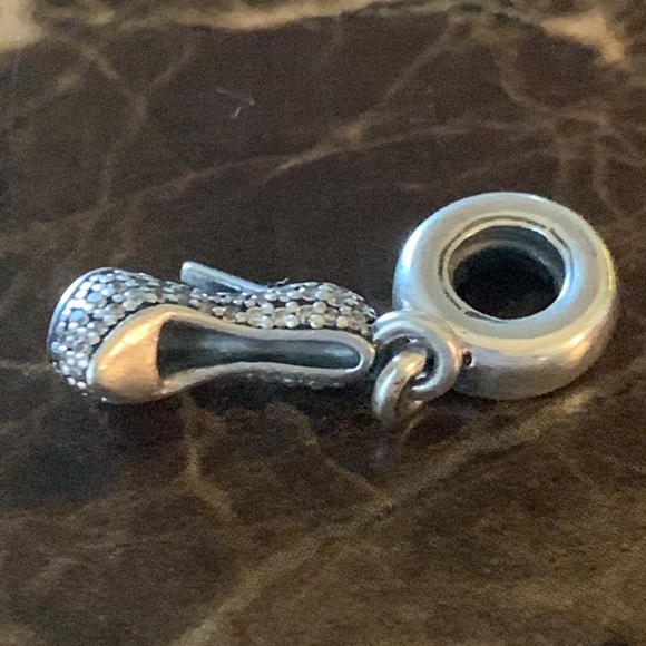 Pandora | Jewelry | Authentic Pandora Pave Sparkling Stiletto Dangle ...